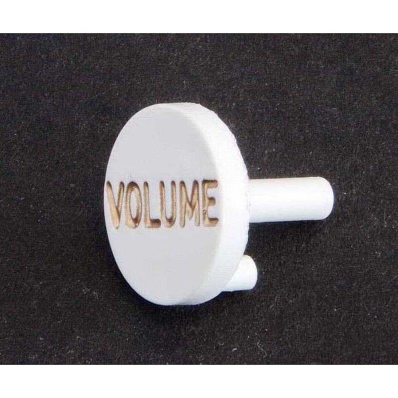 Stratocaster® Volume cap for Fender® S-1 switch. Parchment | Tonefactory