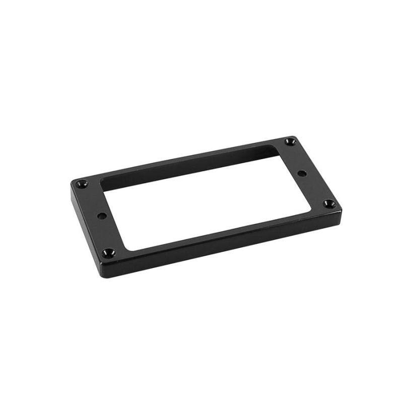 Humbucker frame, flat bottom slanted top, 7x9mm, black | Tonefactory