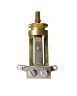 Switchcraft toggle switch 3-way, long model, gold, no cap, for USA made ...