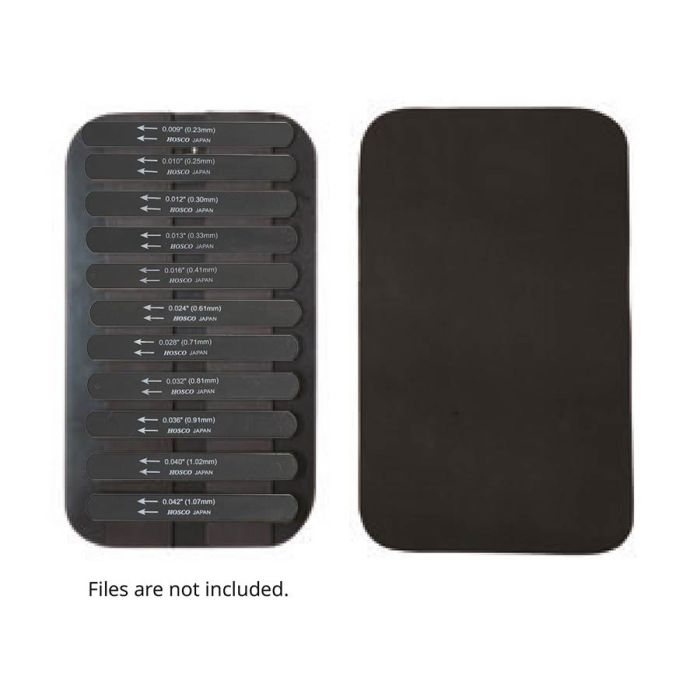 Hosco Japan black nut file holder for 12 files, magnetic | Tonefactory